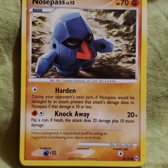 Other | Nosepass 69 Pokemon Card | Poshmark